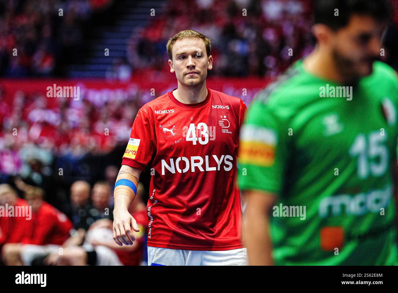 Simon Pytlick (Daenemark, #43) DEN, Daenemark vs. Algerien, Handball ...