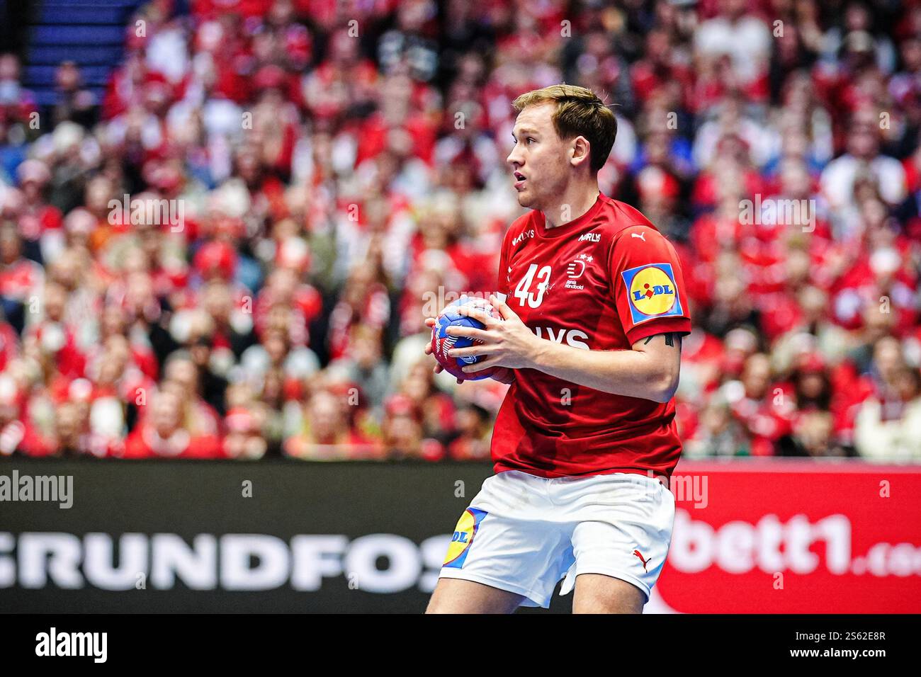 Simon Pytlick (Daenemark, #43) DEN, Daenemark vs. Algerien, Handball ...