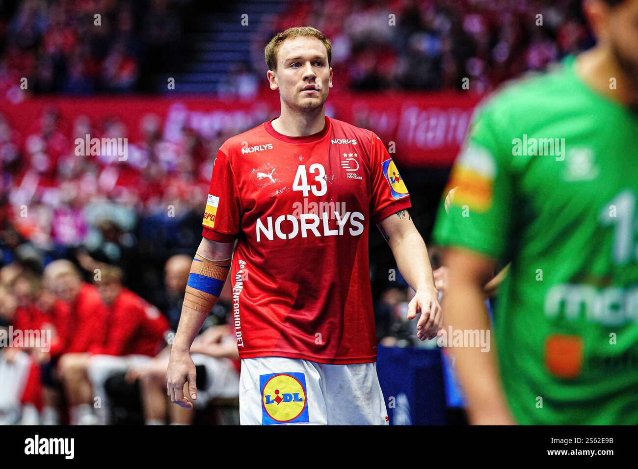 Simon Pytlick (Daenemark, #43) DEN, Daenemark vs. Algerien, Handball ...