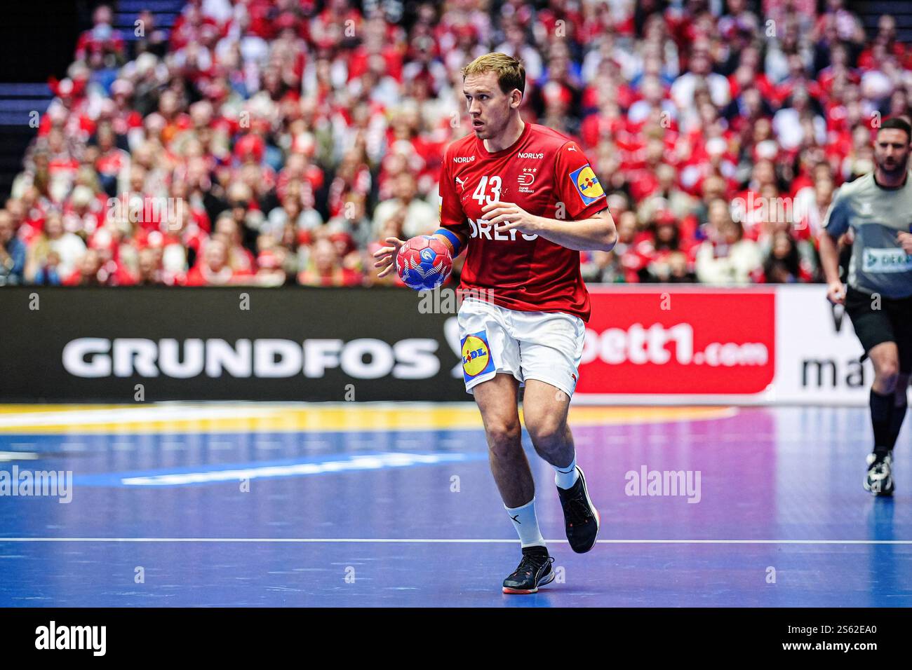Simon Pytlick (Daenemark, #43) DEN, Daenemark vs. Algerien, Handball ...