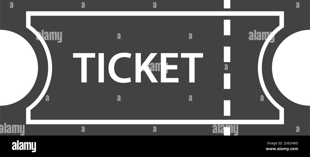 Ticket logo icon vector flat design Stock Vector Image & Art - Alamy