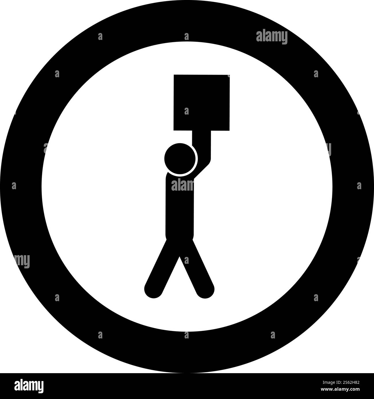 Man carrying heavy load Black and White Stock Photos & Images - Alamy