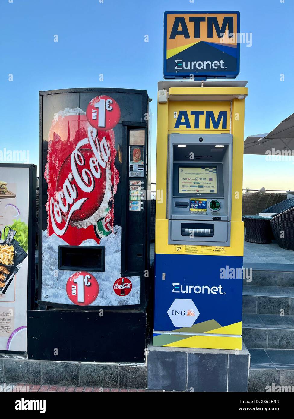 Coca cola vending machine and atm machine hi-res stock photography and ...