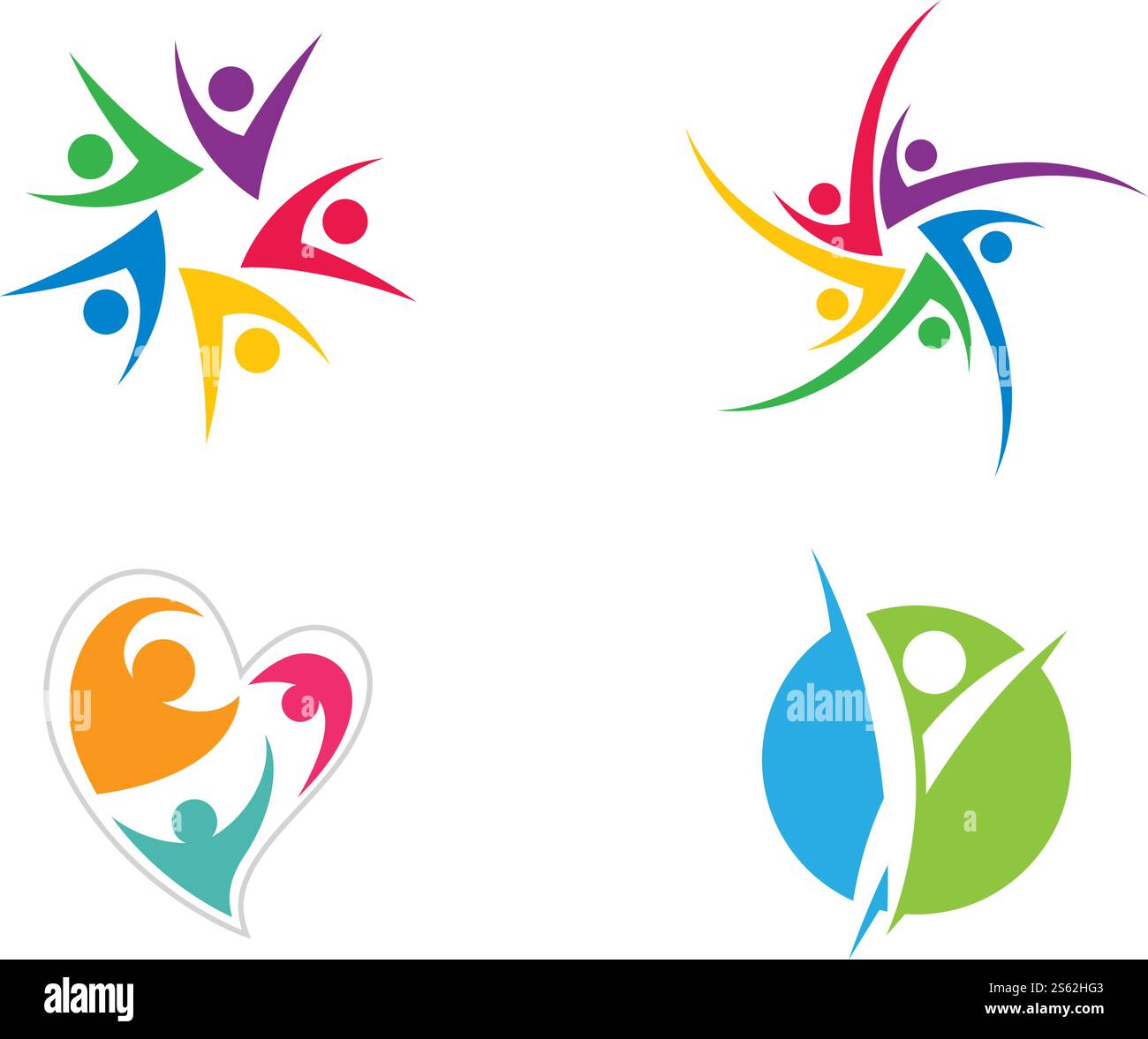 Community, network and social logo design template vector Stock Vector ...