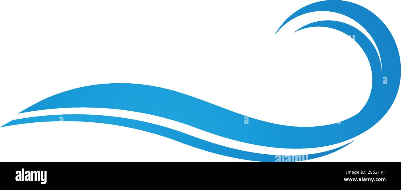 Aqua ,Water Wave symbol and icon Logo Template vector Stock Vector ...