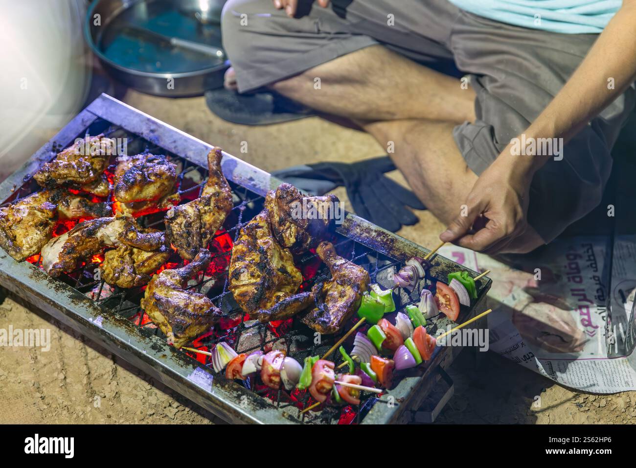 Saudi outdoor cooking hi-res stock photography and images - Alamy