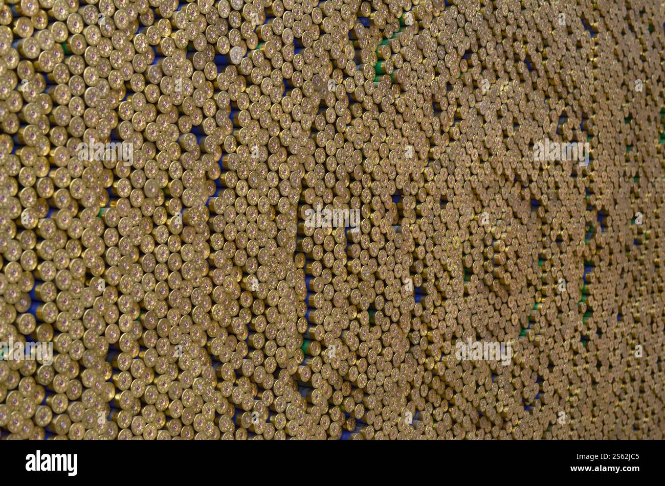 Pattern of 12 gauge cartridges for shotgun bullets. Shells for hunting ...