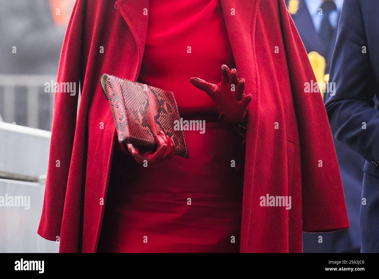 Dinteloord, Nederland. 15th Jan, 2025. Queen Maxima during a visit to ...