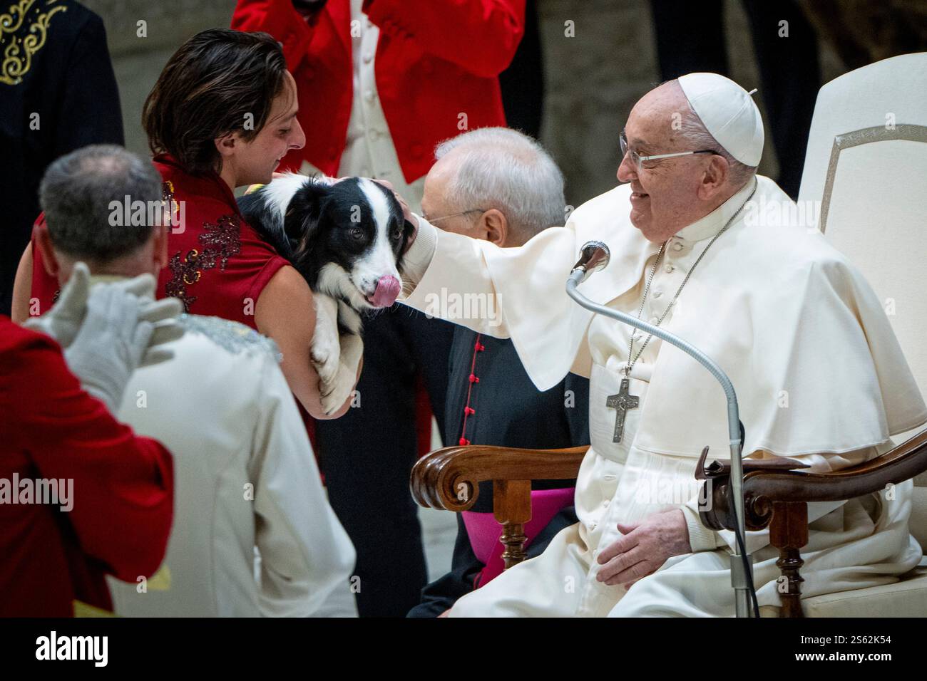 Vatican, Vatican. 15th Jan, 2025. The artists of the “Rony Roller ...