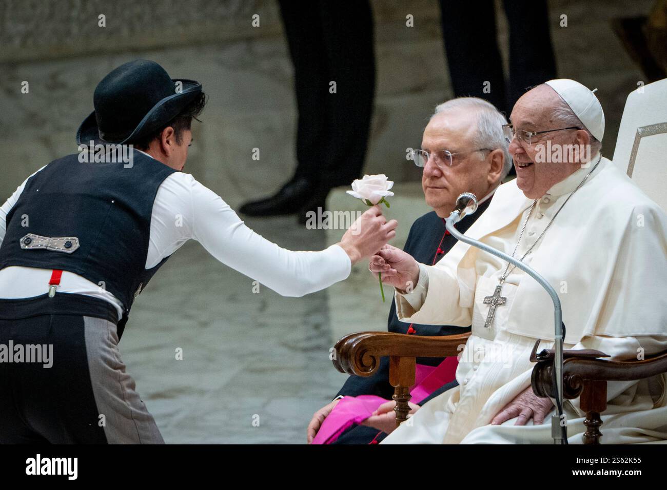 Vatican, Vatican. 15th Jan, 2025. The artists of the “Rony Roller ...