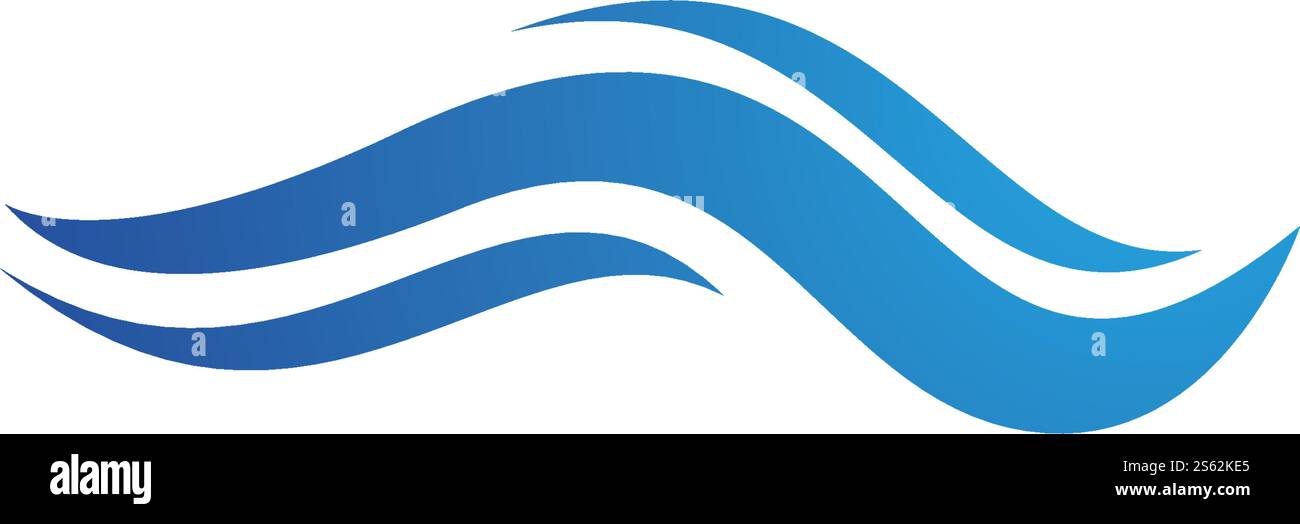 Aqua ,Water Wave symbol and icon Logo Template vector Stock Vector ...