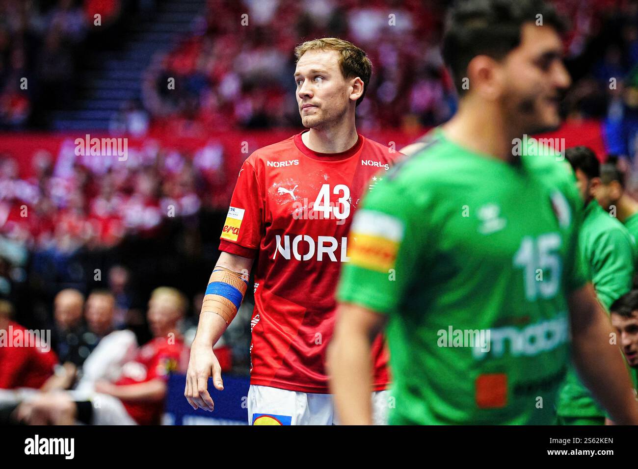 Simon Pytlick (Daenemark, #43) DEN, Daenemark vs. Algerien, Handball ...