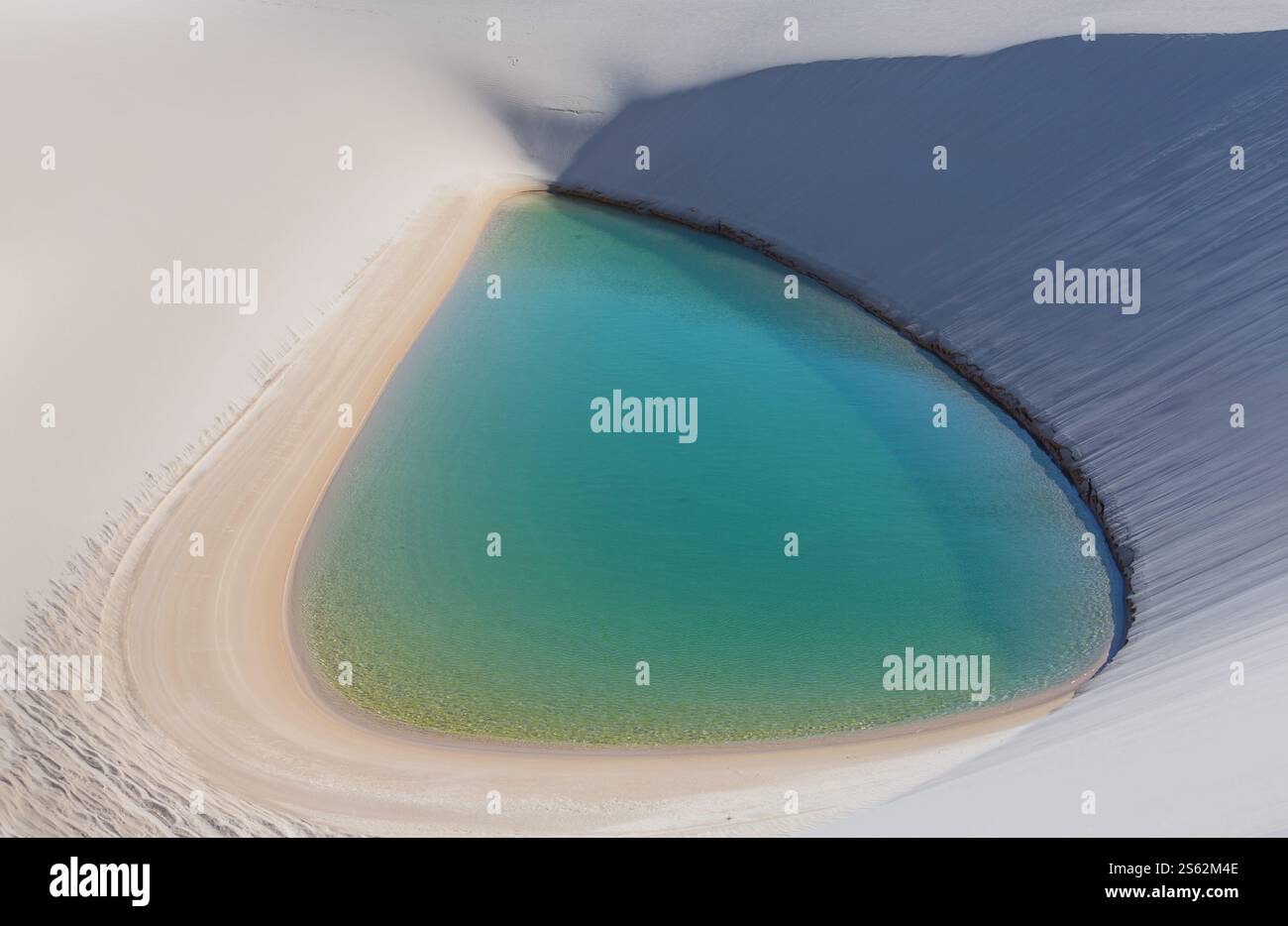 Lagoons in the desert of Lencois Maranhenses National Park, Brazil ...