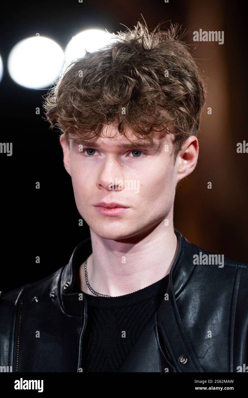 Louis Powell poses for photographers upon arrival at the premiere of ...