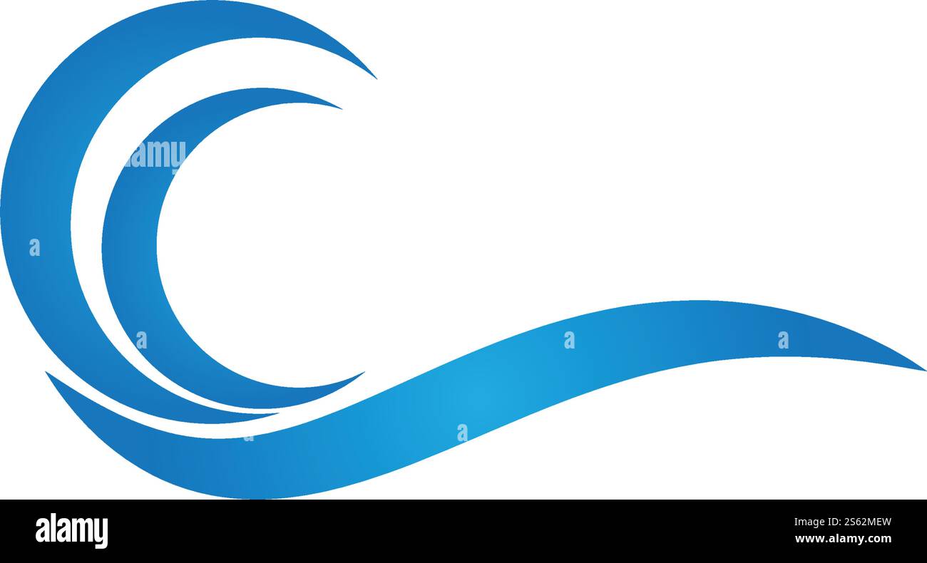 Aqua ,Water Wave symbol and icon Logo Template vector Stock Vector ...