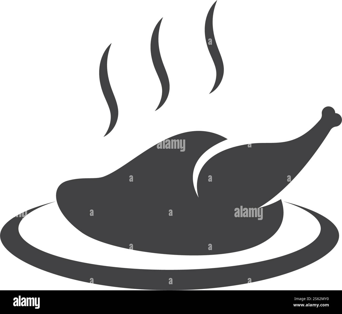 Roasted chicken food Black and White Stock Photos & Images - Alamy