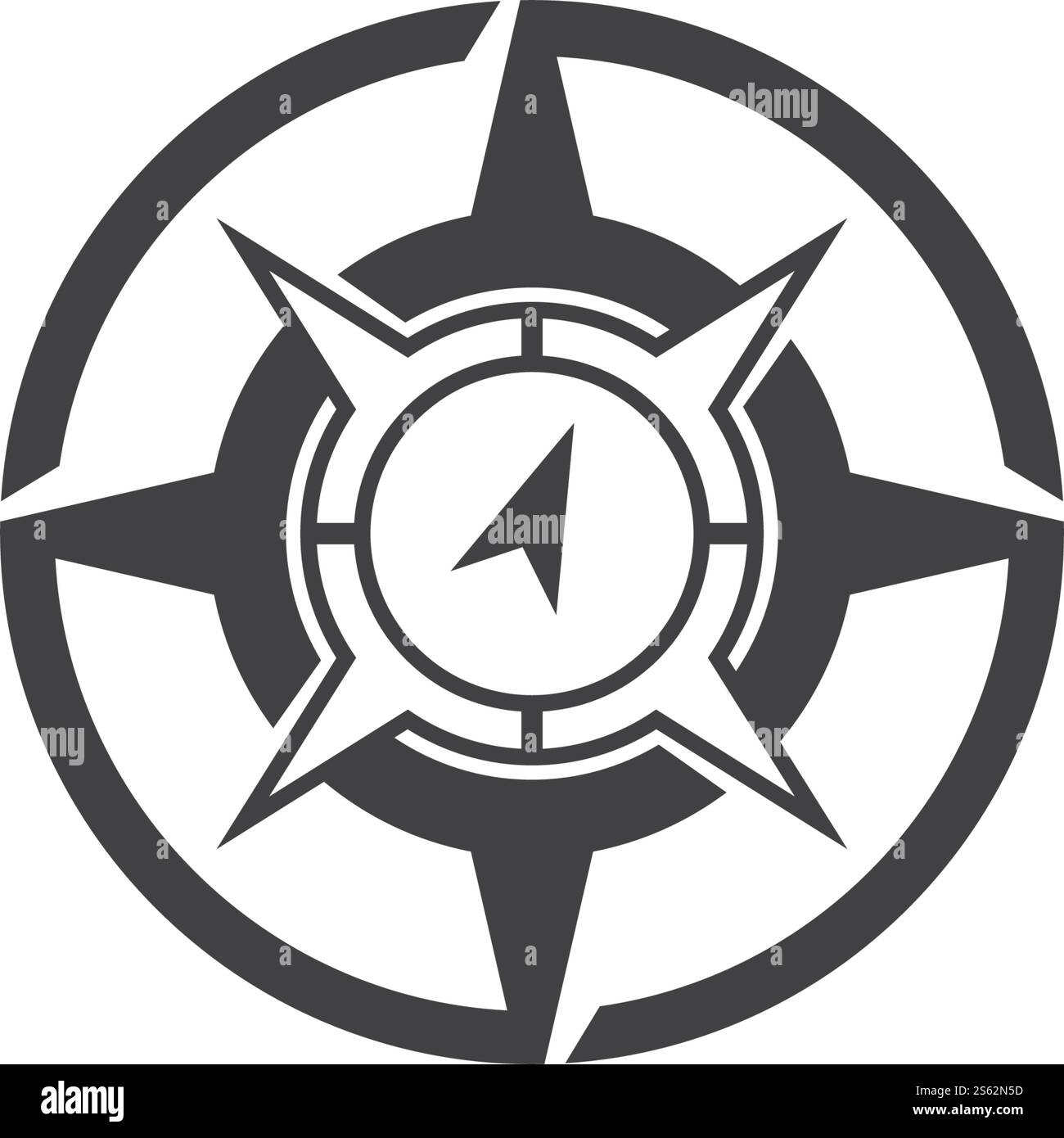 Compass road sign Black and White Stock Photos & Images - Alamy
