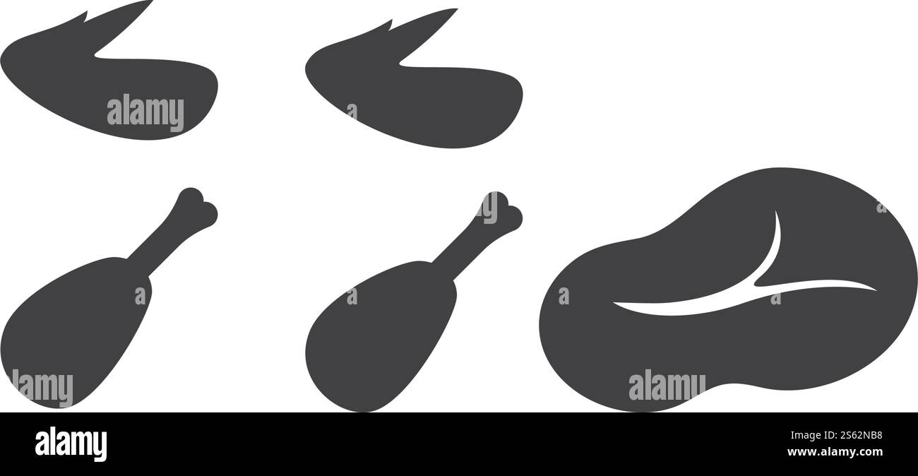 Fried chicken vector illustration icon Stock Vector Image & Art - Alamy