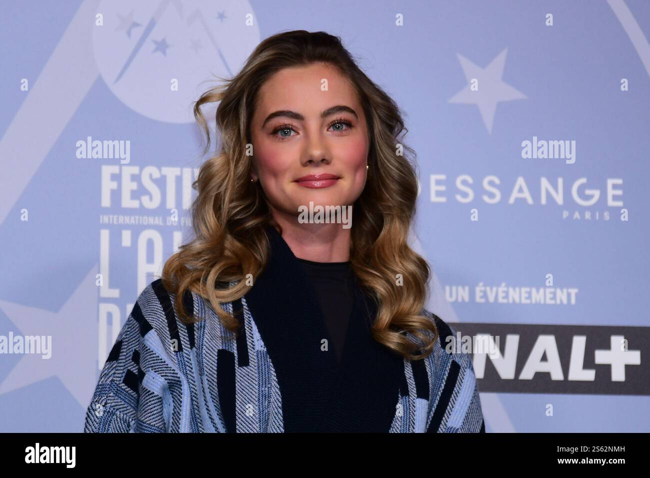 Alpe Huez, France. 14th Jan, 2025. Jade Distinguin is at the Alpe d ...