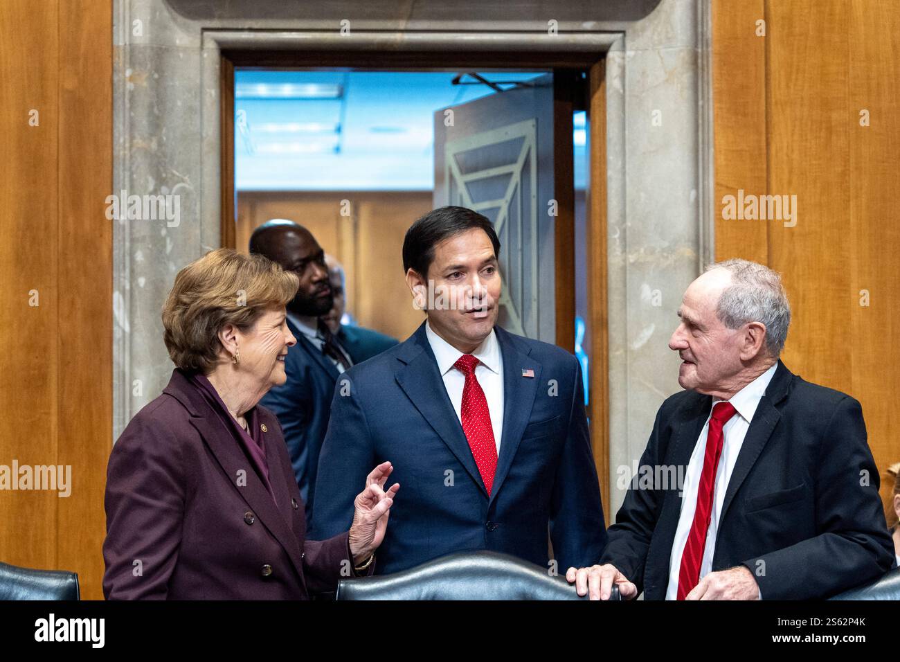 Ranking Members Sen. Jeanne Shaheen, D-N.H., left, Sen. Marco Rubio, R ...