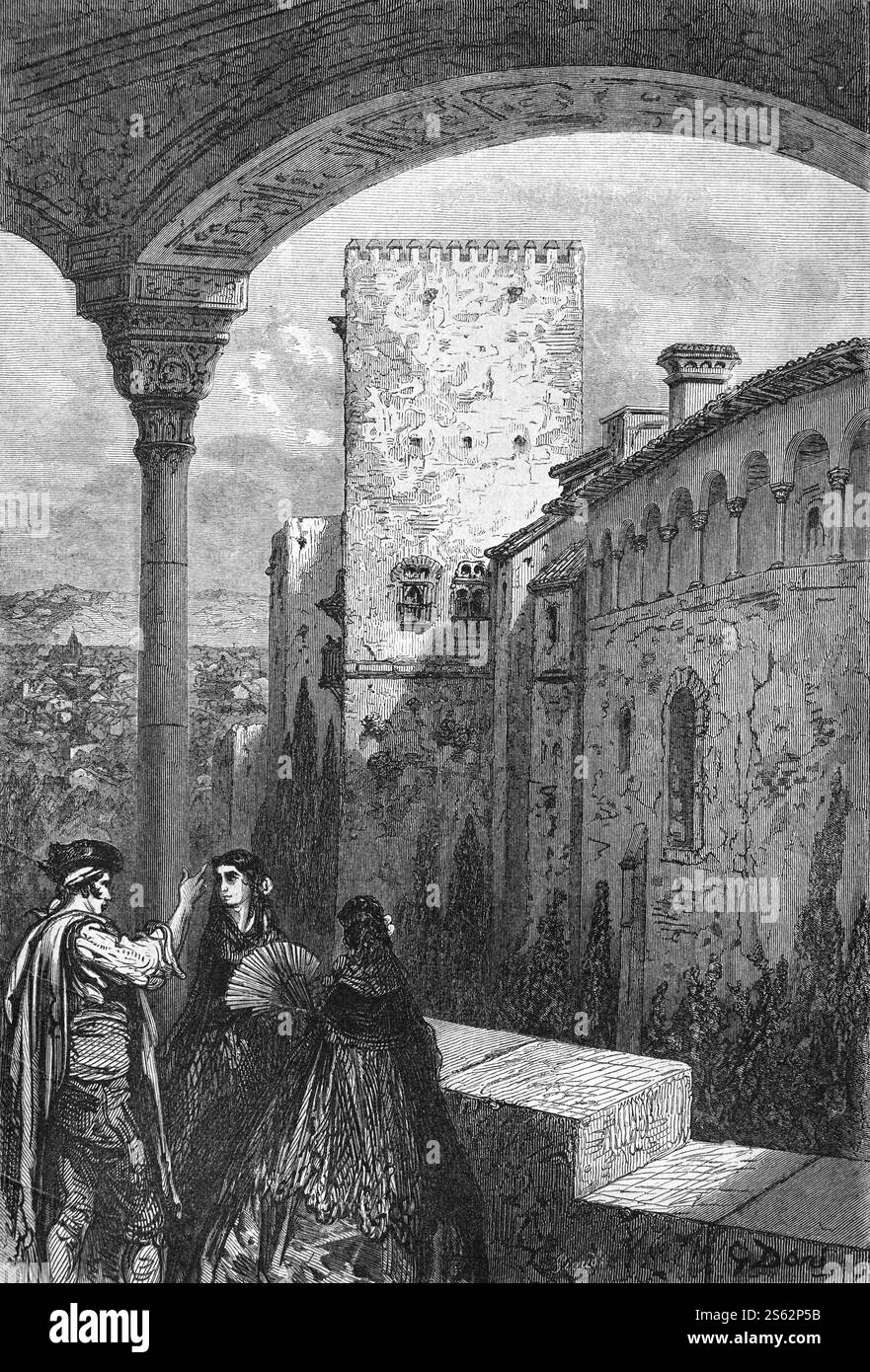 Spain historic architecture Black and White Stock Photos & Images - Alamy