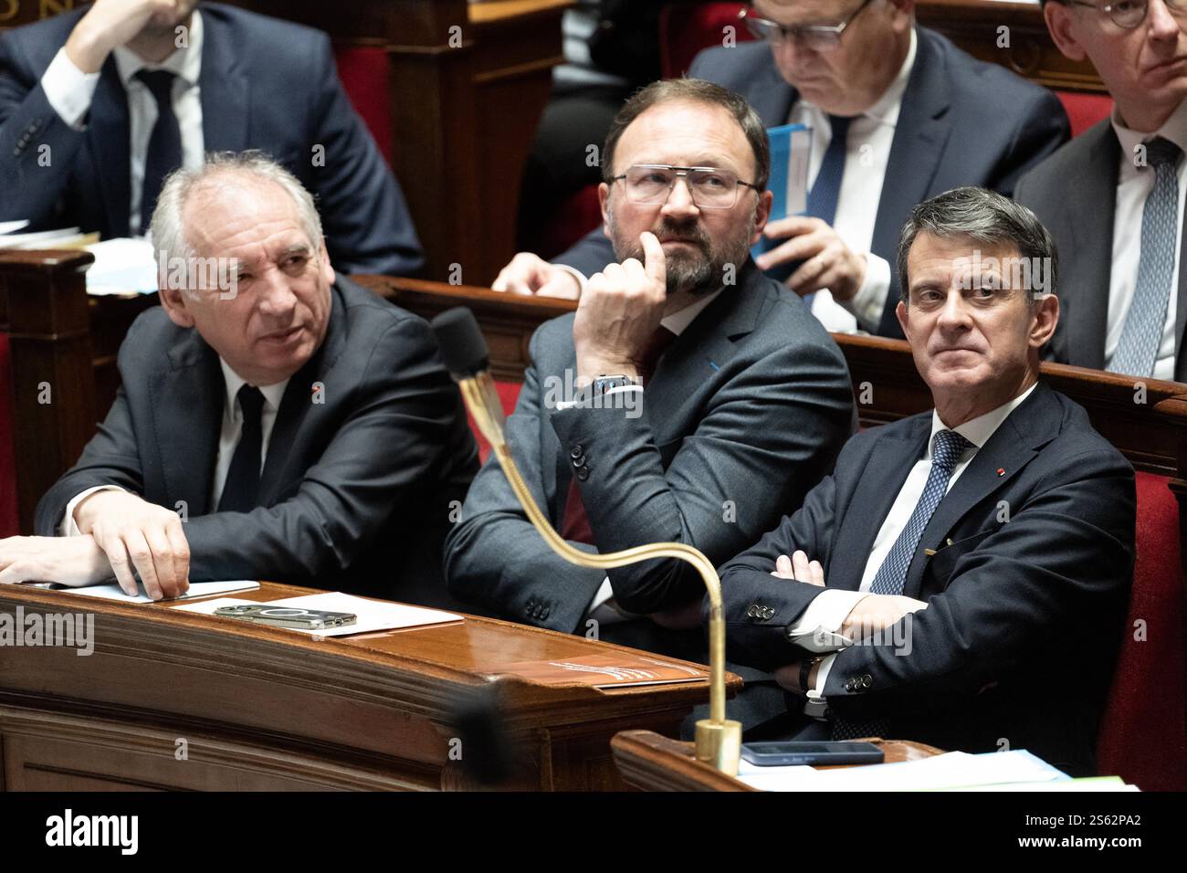 Paris, France. 15th Jan, 2025. French Prime Minister Francois Bayrou ...