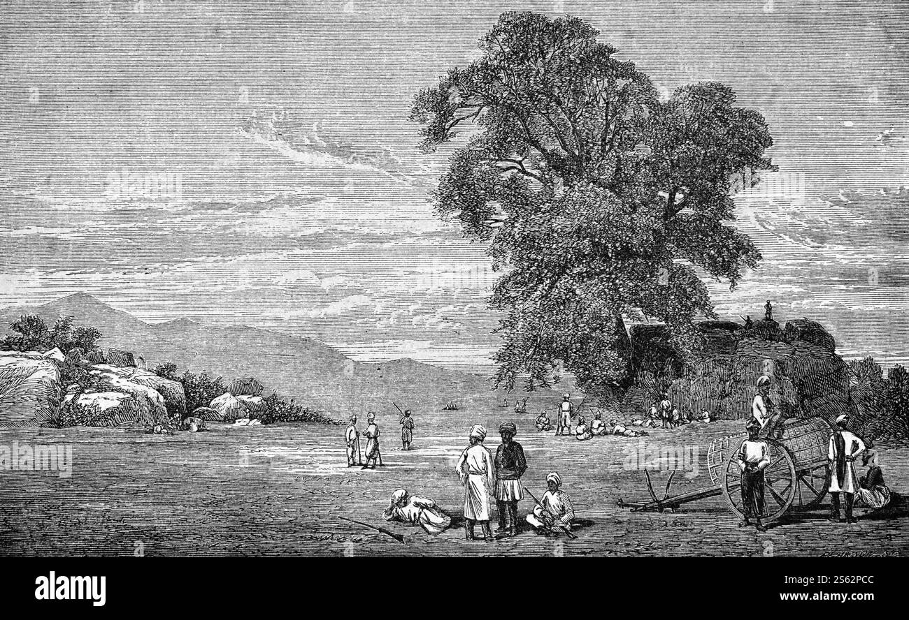 English Camp or British Colonial Encampment during British India Era in ...