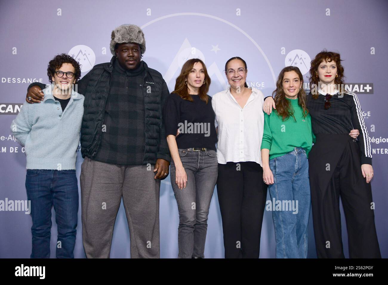 Alpe Huez, France. 14th Jan, 2025. Michael Gregorio, Salif Cisse, Aure ...