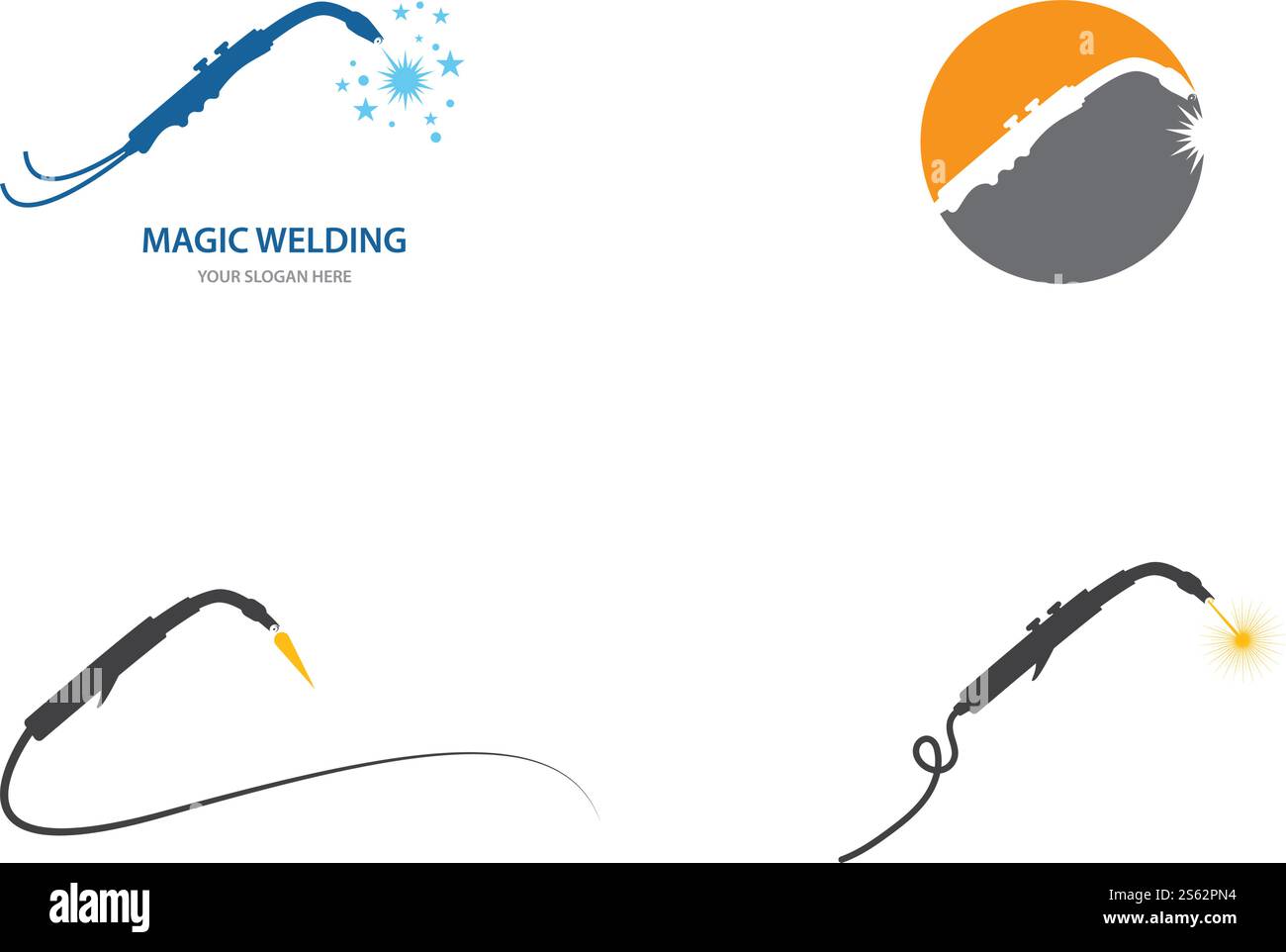 Welding logo illustration vector template Stock Vector Image & Art - Alamy