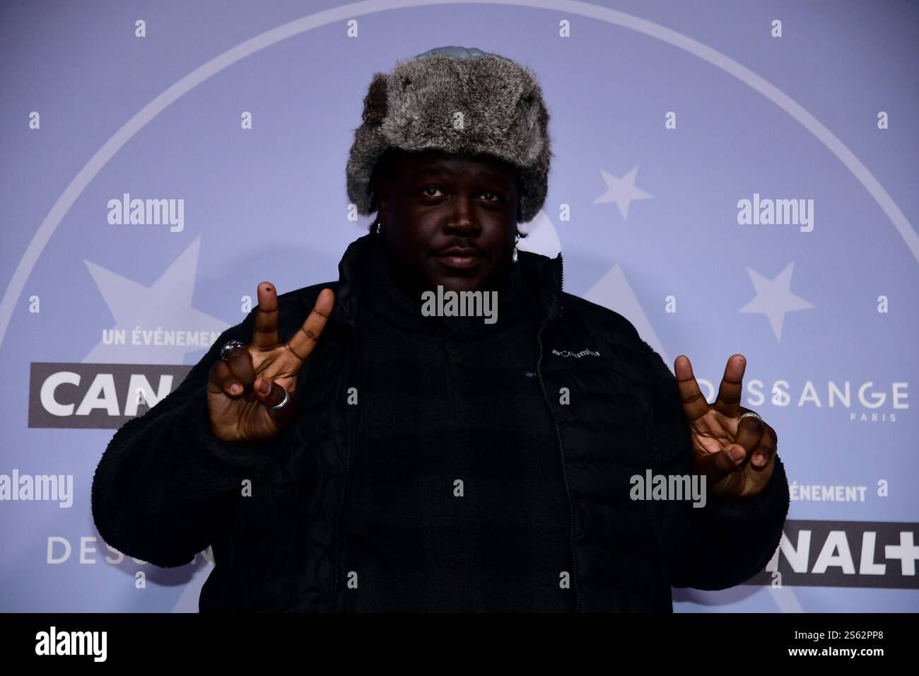 Alpe Huez, France. 14th Jan, 2025. Salif Cisse attends the Alpe d'Huez ...