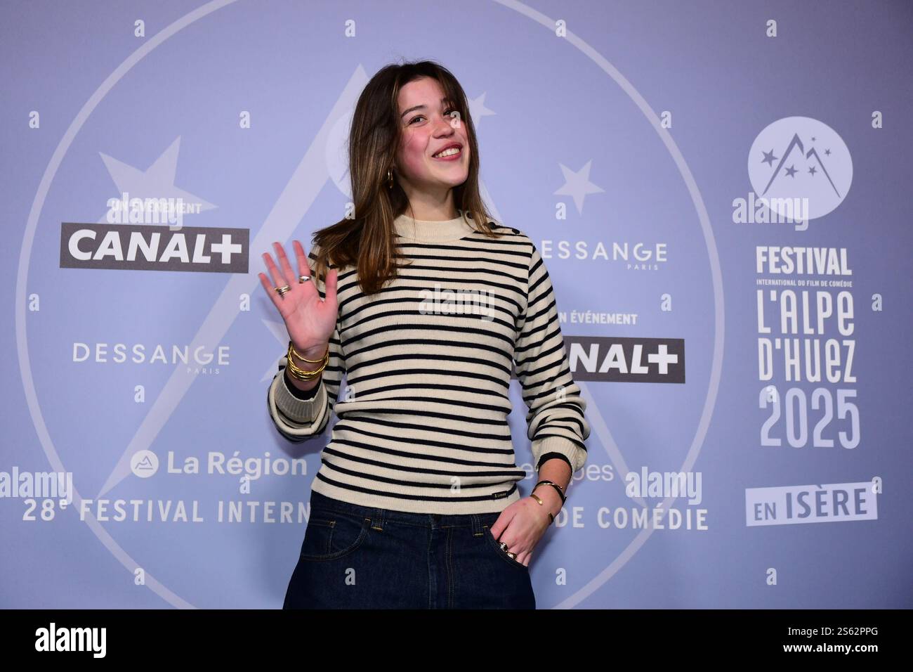 Alpe Huez, France. 14th Jan, 2025. Lily Aubry attends the Alpe d'Huez ...