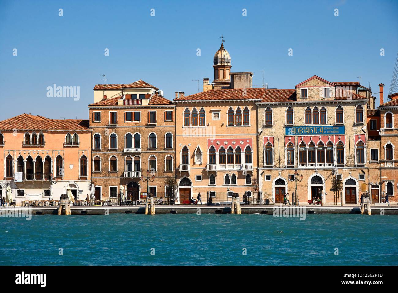 Historic Venetian Canal Waterfront Facade With Colourful Buildings and ...