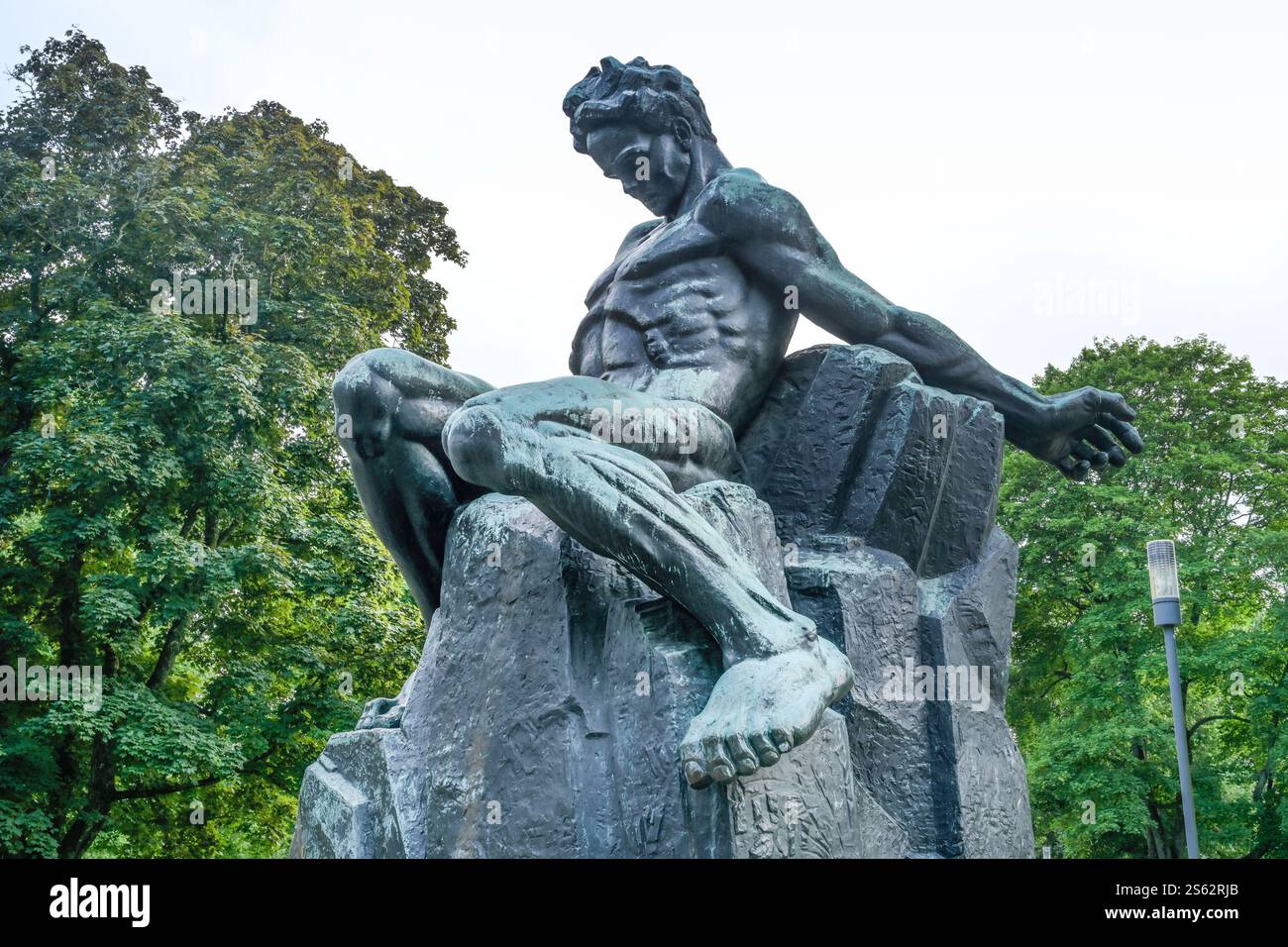 Strindbergsmonument von Carl Eldh, Park TegnÃ rlunden, Stockholm ...