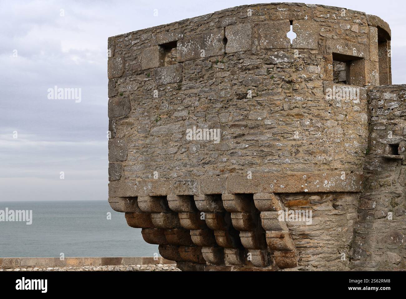 Small battlement on stepped corbels at the 1564 built Jardin du ...