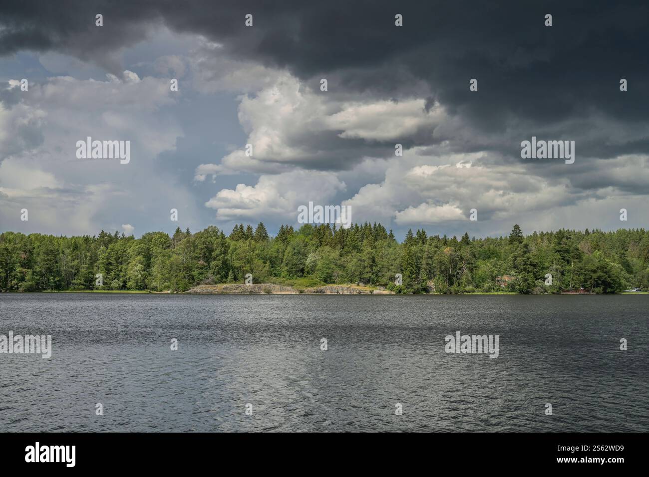 Mälarsee, Inseln, Wasserwege, westlich von Stockholm, Schweden *** Lake ...