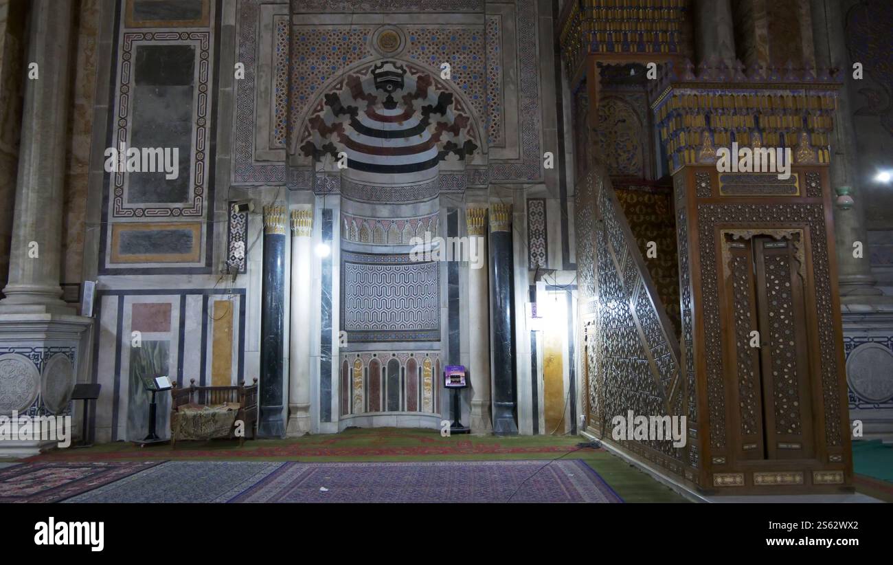 The Mihrab in Mausoleum of Mohammad Reza Shah Pahlavi of Iran in Al ...