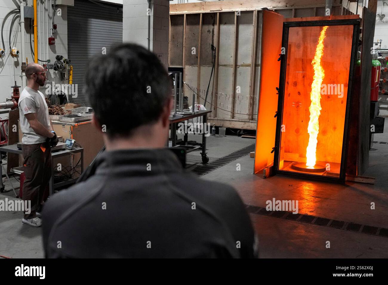 Members of the department of Fire Protection Engineering at Worcester ...