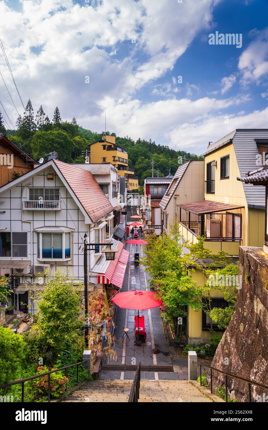 Ueda, Nagano, Japan quain townscape along the temple approach Stock ...