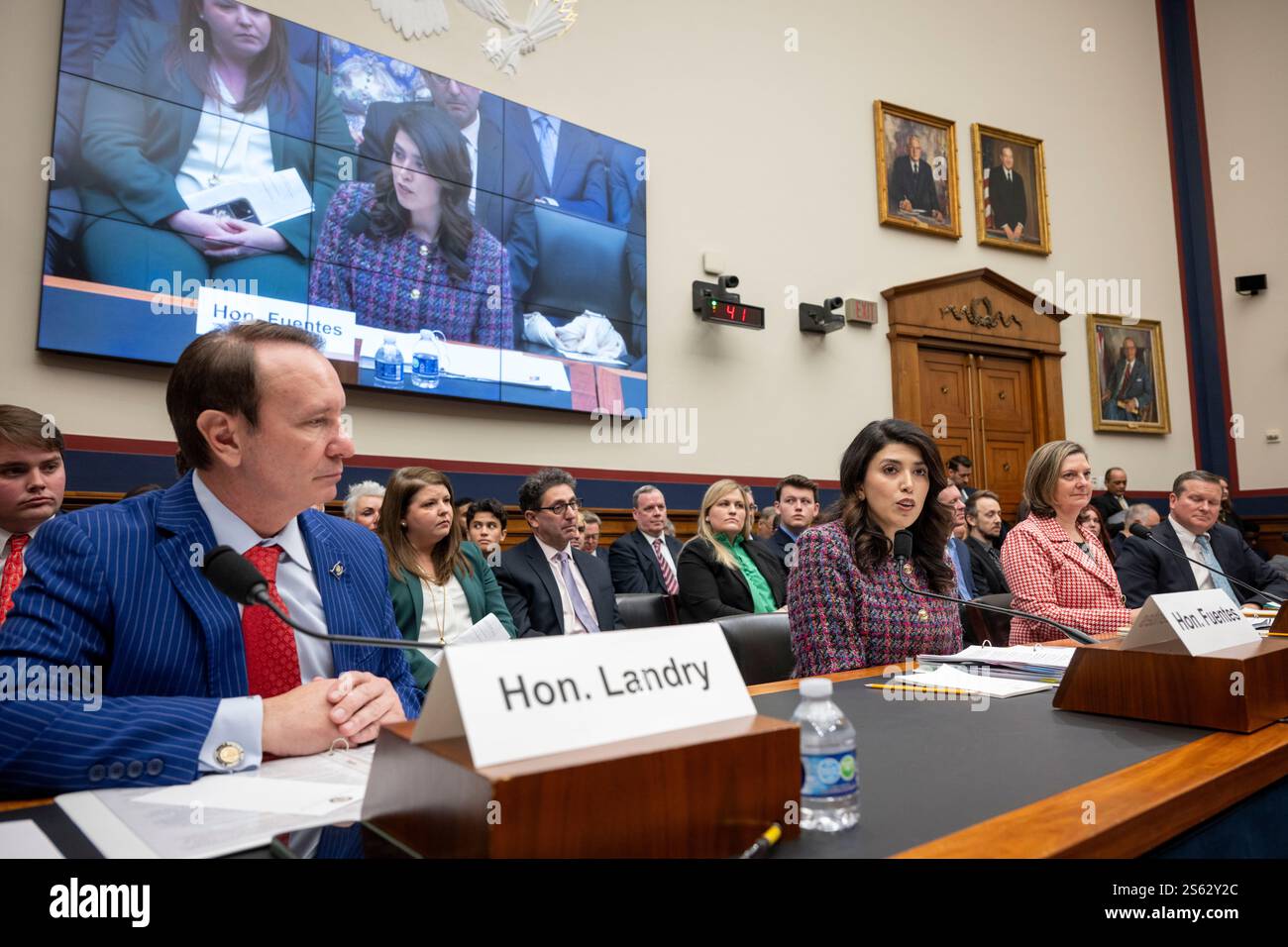 Mayor Pro Tem Vanessa Fuentes of Austin, Texas, center, testifies ...