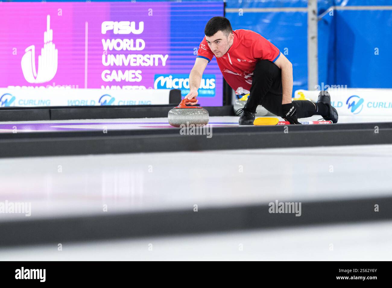 Turin, Italy. 14th Jan, 2025. Orrin Carson (GBR) in action during the ...