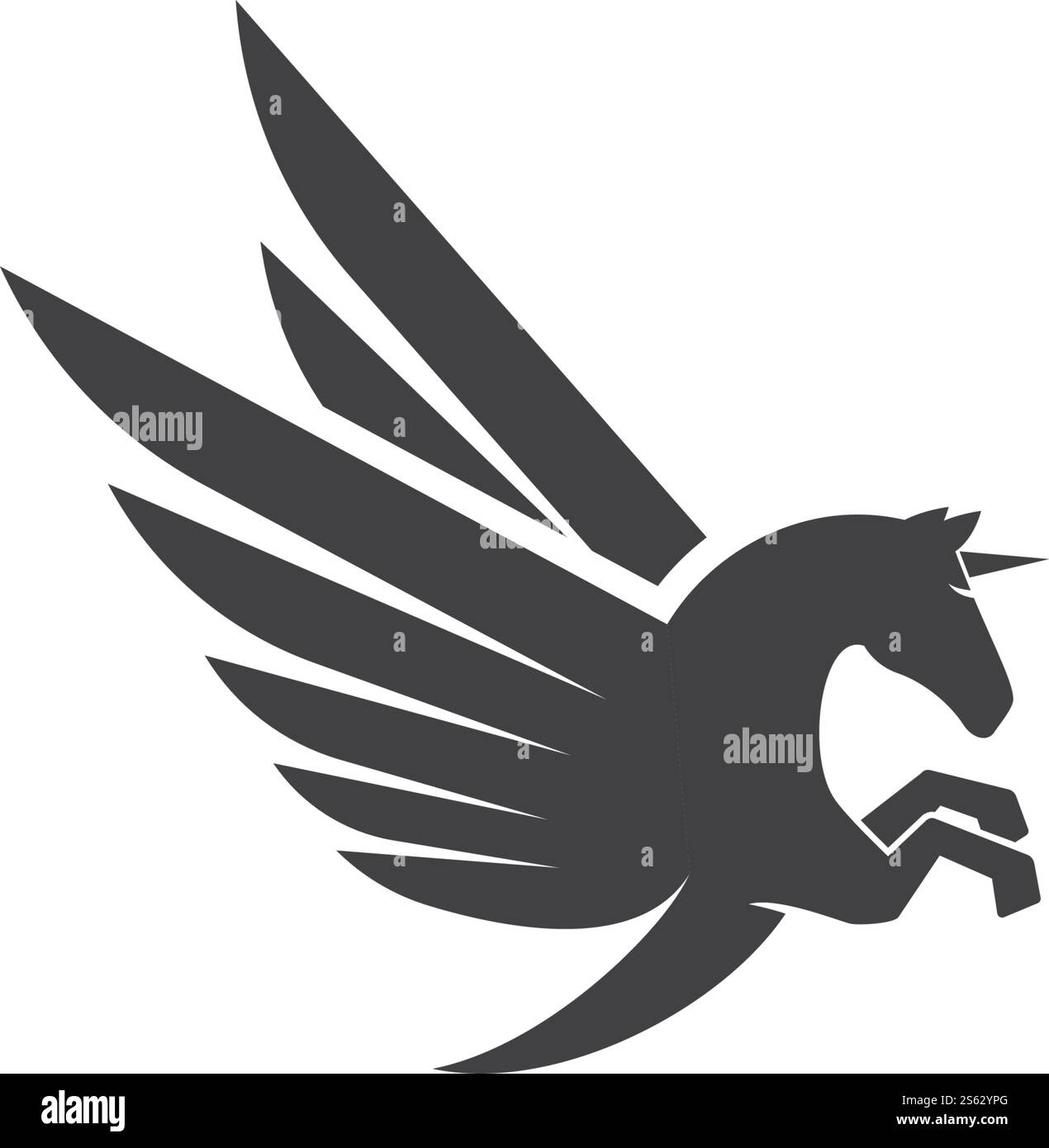 Pegasus logo vector illustration template Stock Vector Image & Art - Alamy