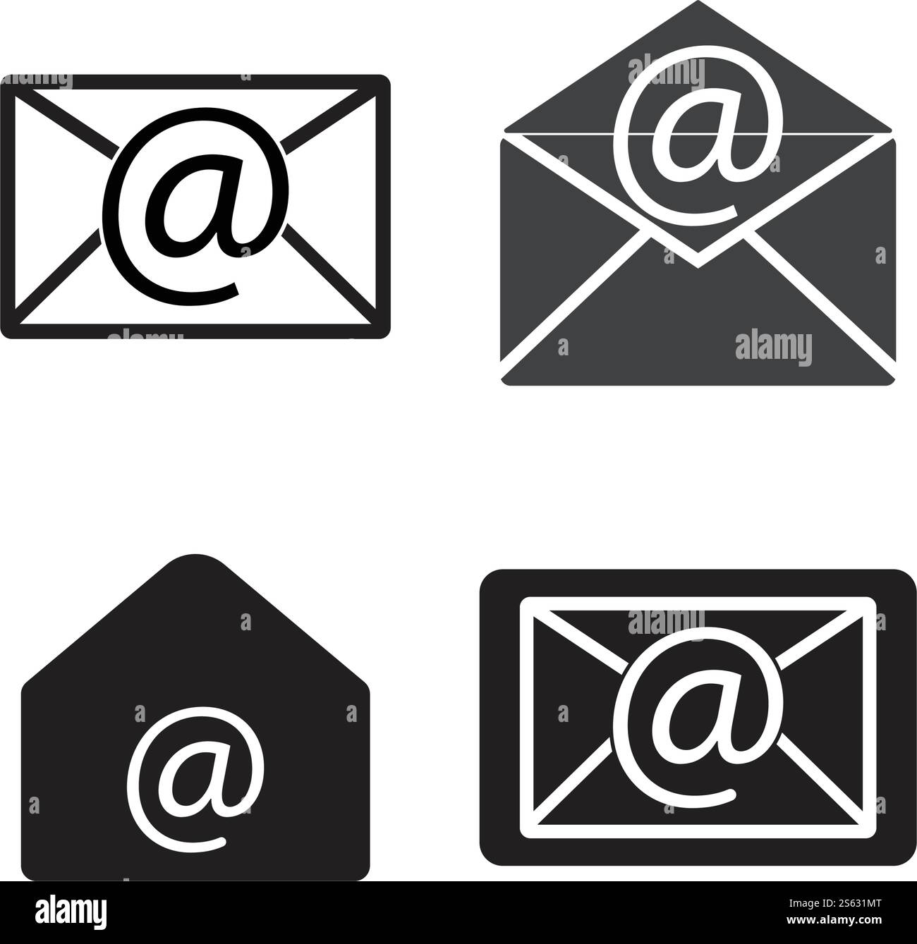 mail logo icon vector template Stock Vector Image & Art - Alamy