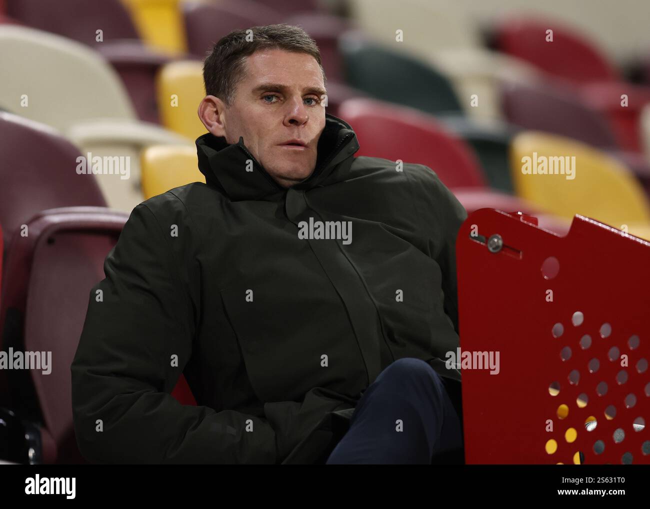 London, UK. 14th Jan, 2025. Anthony Barry, England assistant head coach ...