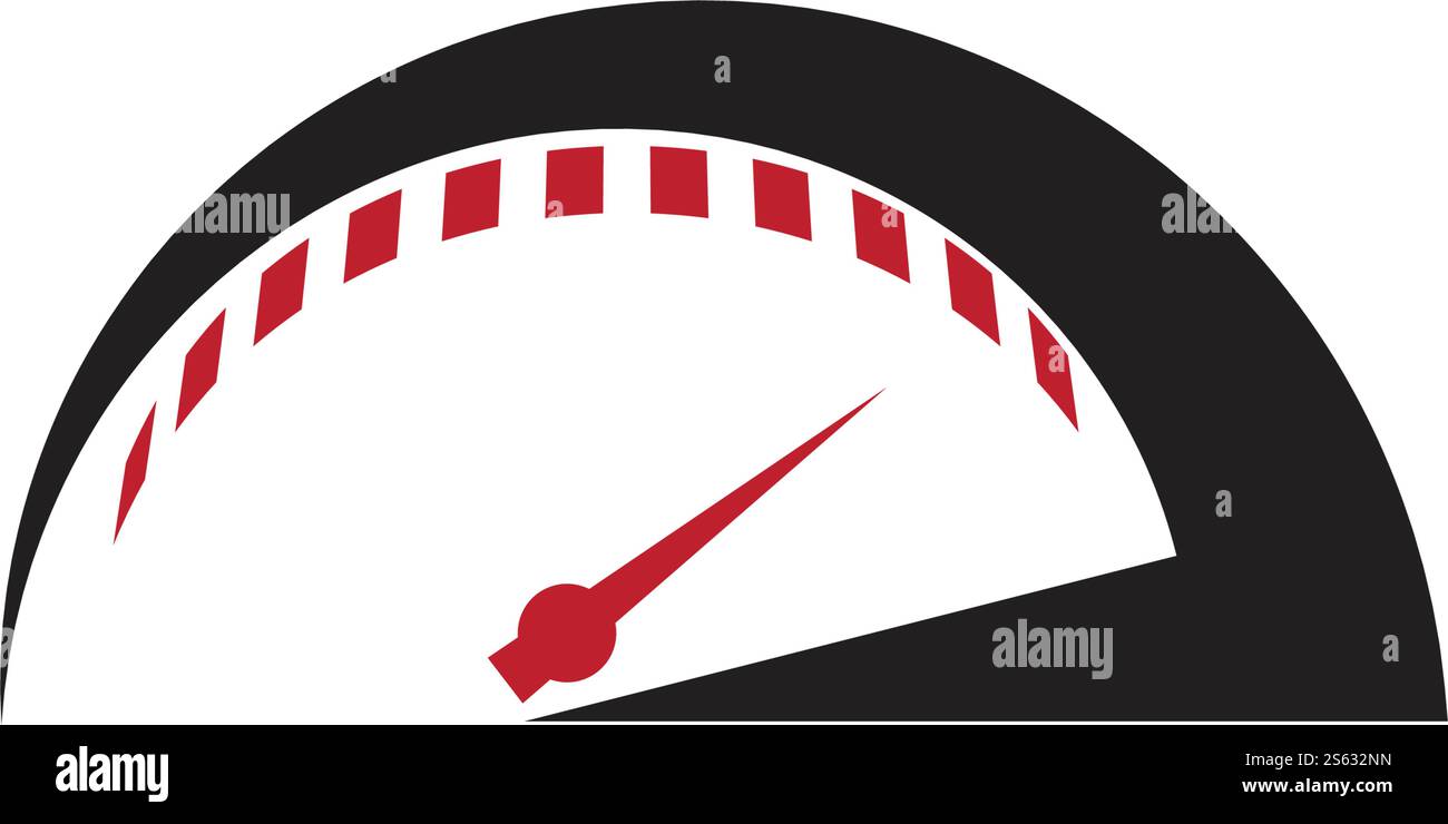 speedo meter logo icon template design Stock Vector Image & Art - Alamy