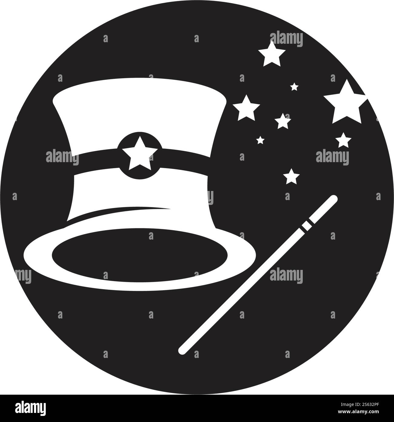 magic stick logo vector template Stock Vector Image & Art - Alamy