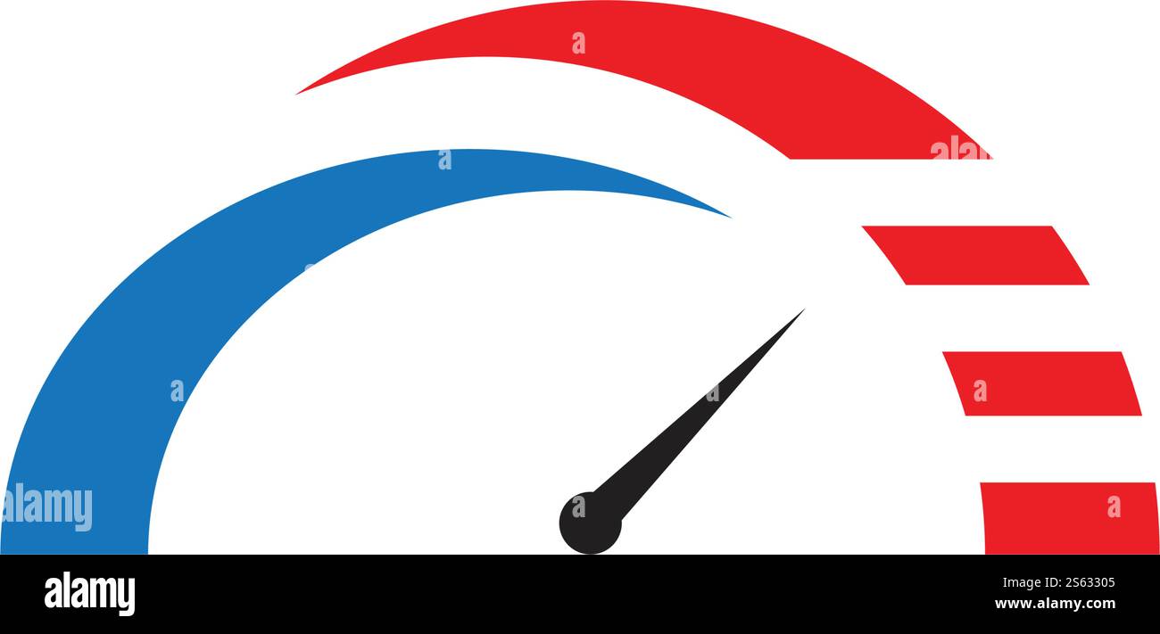 speedo meter logo icon template design Stock Vector Image & Art - Alamy