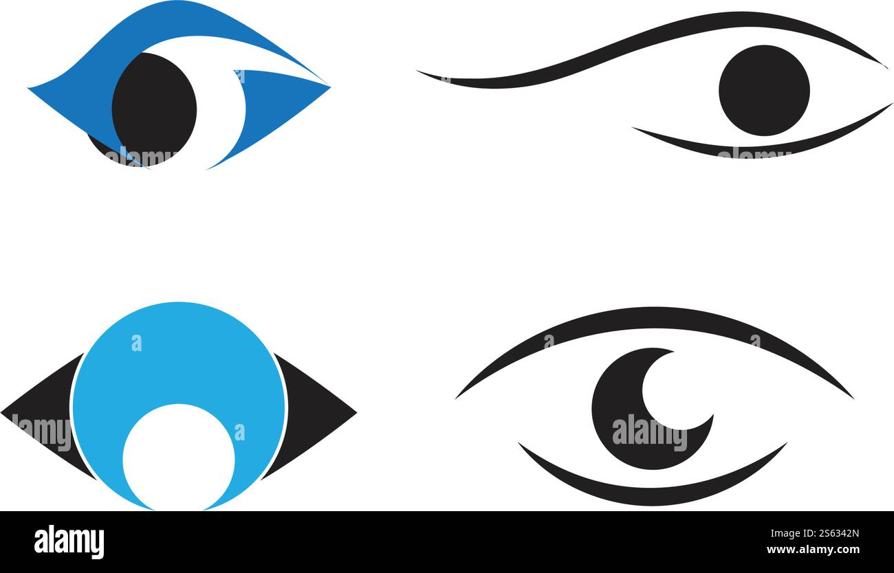 Eye illustration logo vector template Stock Vector Image & Art - Alamy