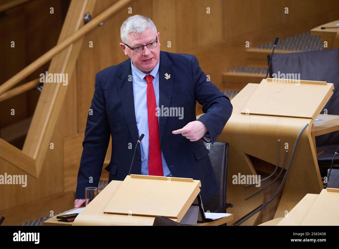 Edinburgh Scotland, UK 15 January 2025. Martin Whitfield MSP at the ...