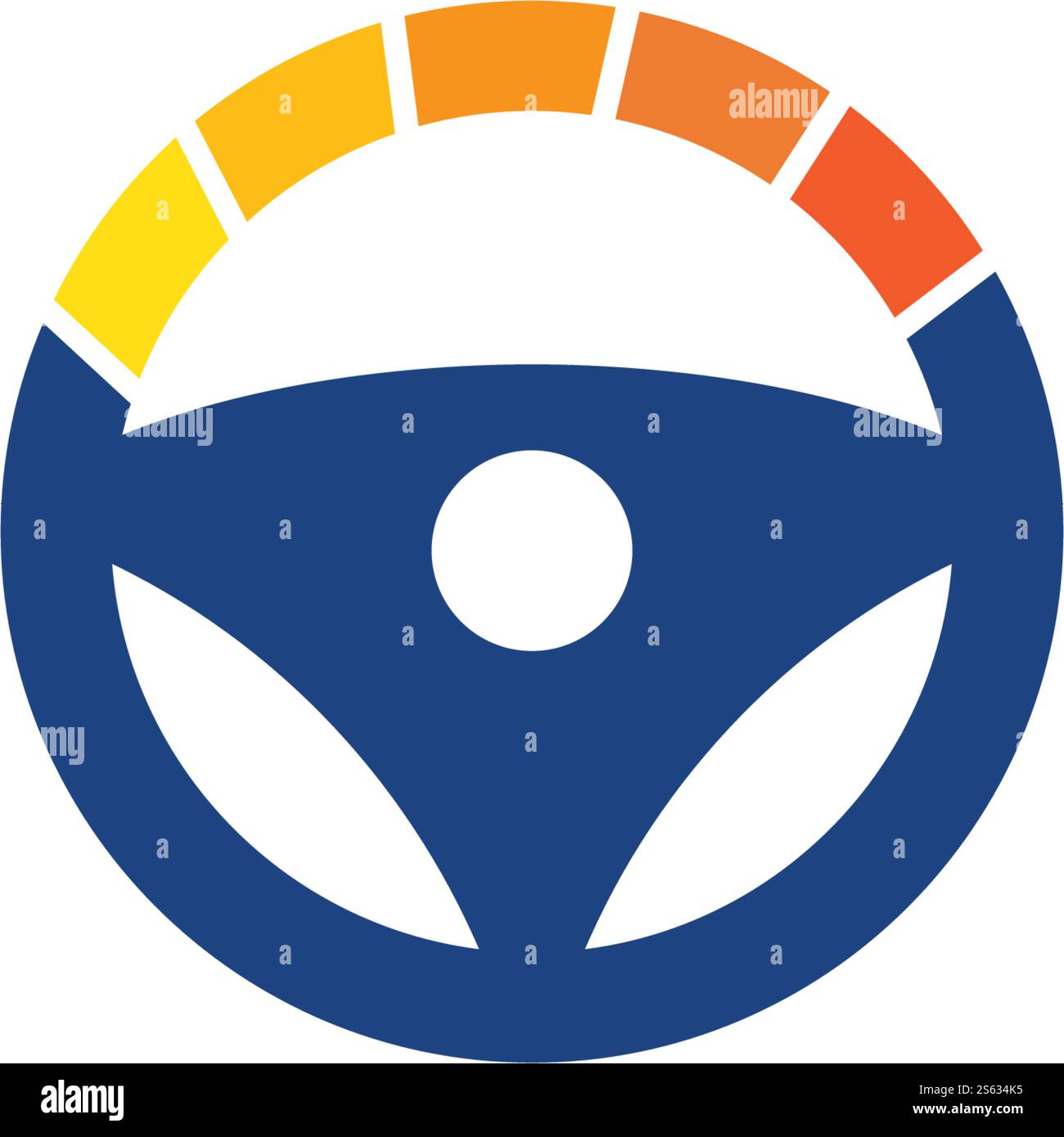 Steering wheel logo vector flat design Stock Vector Image & Art - Alamy