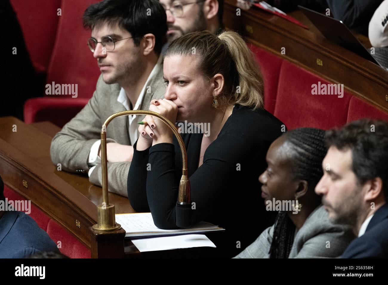 Deputy Mathilde Panot attends a session of Questions to the Government ...